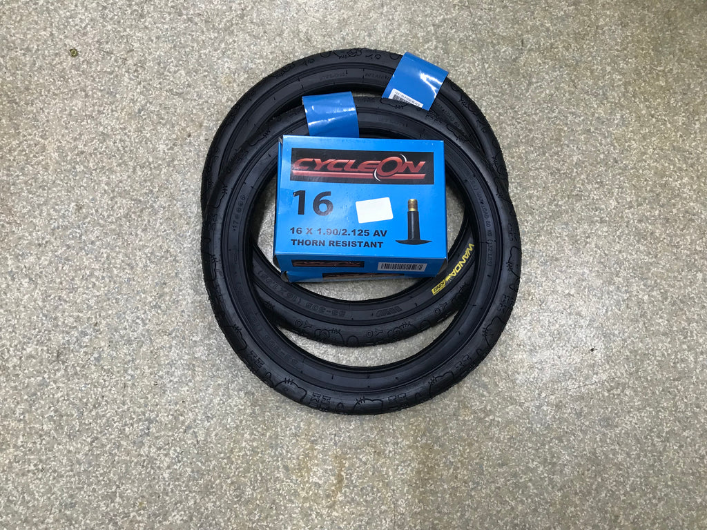 16 x 1.95 Tyre & TR Tube Pack – Rod & Rifle Tackleworld